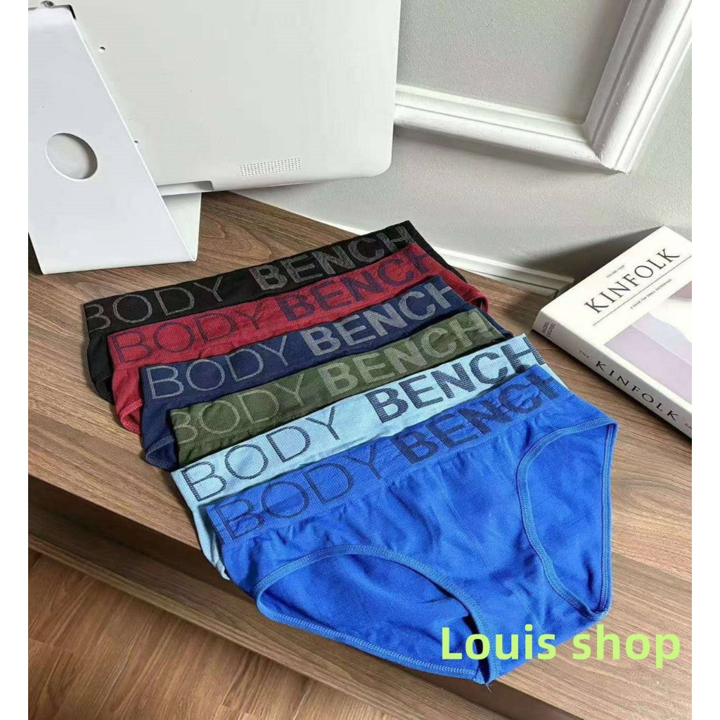 bench/BODY Brief For Men 6pcs/12PCS plain cotton Underwear Good Elastic ...