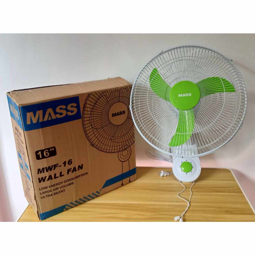 WALL FAN 16 INCHES MASS BANANA TYPE PLASTIC BLADE WALL FAN [ MWF-16 ...