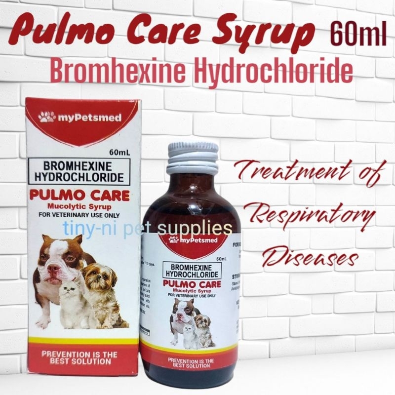 Pulmo Care Syrup (Mucolytic) for Pet Dog Cat|60ml Alis Ubo Sipon Plema ...