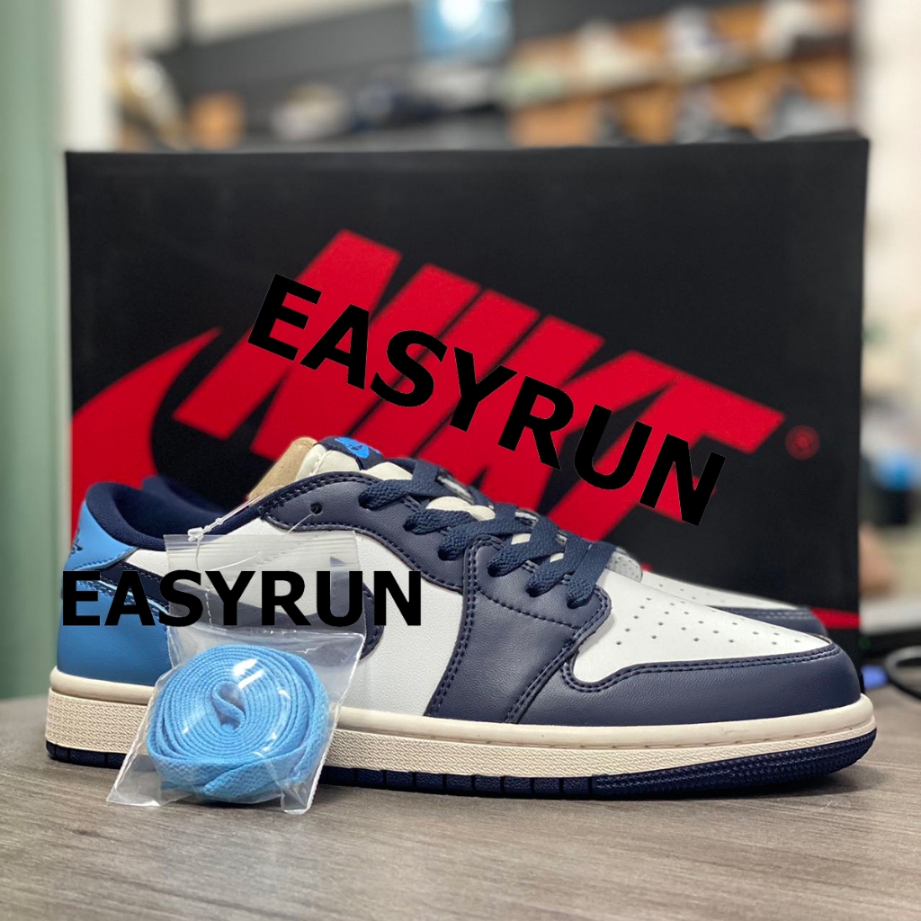 UA Shoes Jor/dan 1 OG Obsidian Lowcut Fashion Casual Shoes Sneakers ...