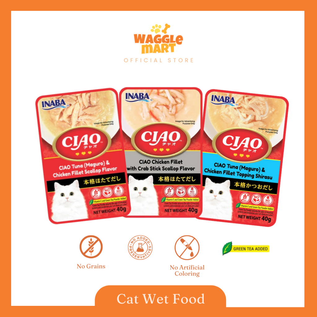 Inaba CIAO Pouch Creamy Fillet for Cats 40g [Authentic Ciao Japan] | Shopee Philippines