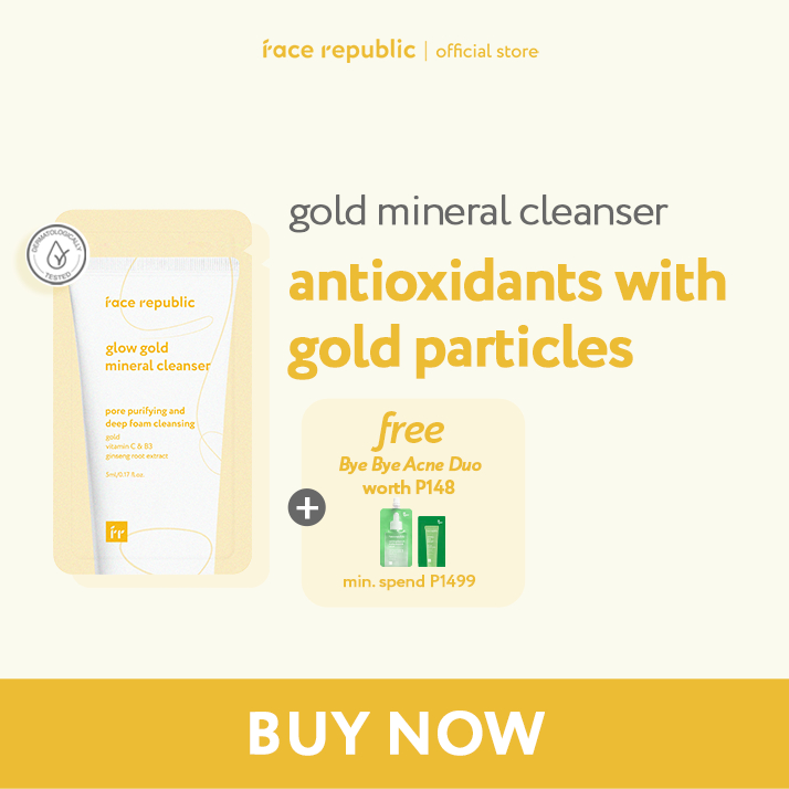 Face Republic Glow Gold Mineral Cleanser 5mL | Shopee Philippines