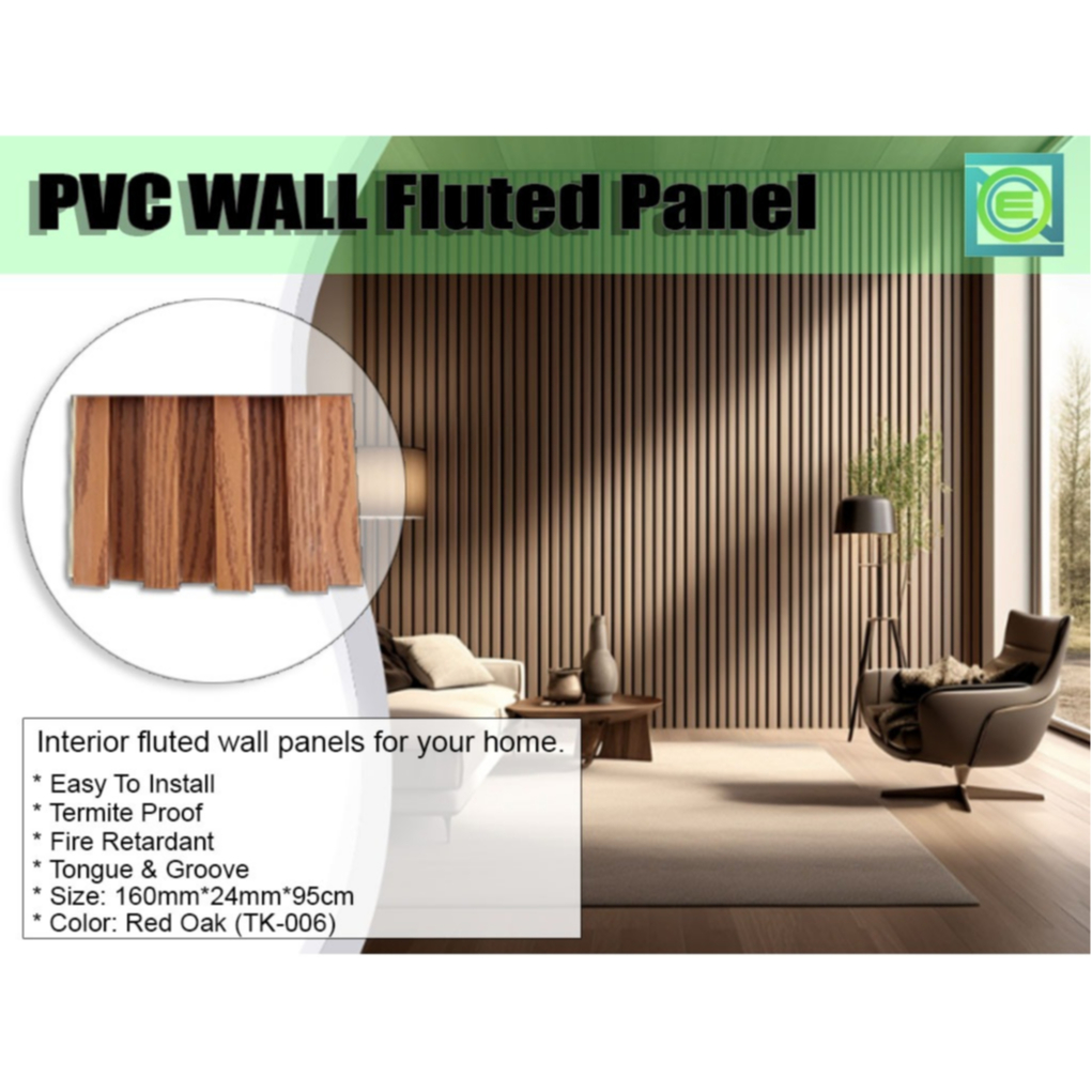 TEK-1 (TK16-006) WPC Fluted PVC Wood Panel Durable and Long-Lasting ...