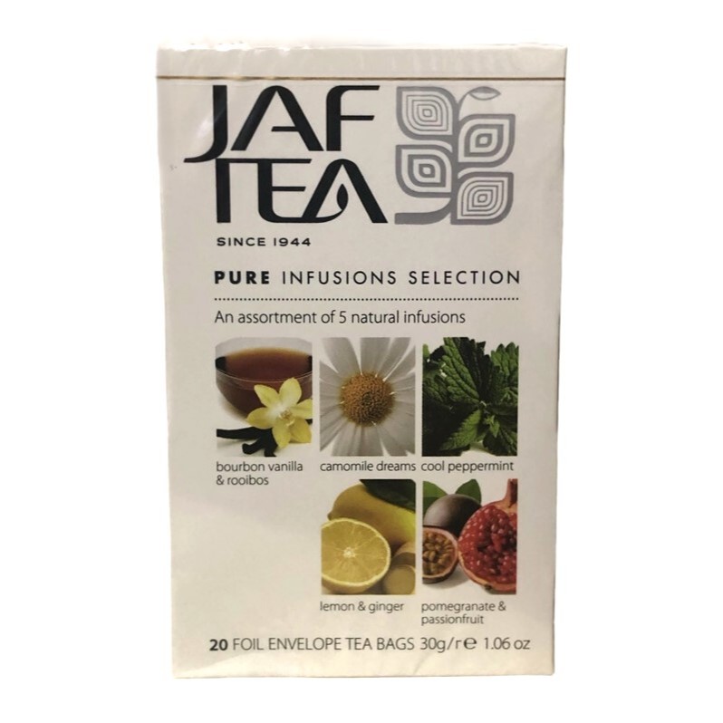 Jaf Tea - Pure Infusions Selection-5 Natural Herbal Flavors-From Sri Lanka(30g) Contains 20 Tea ...