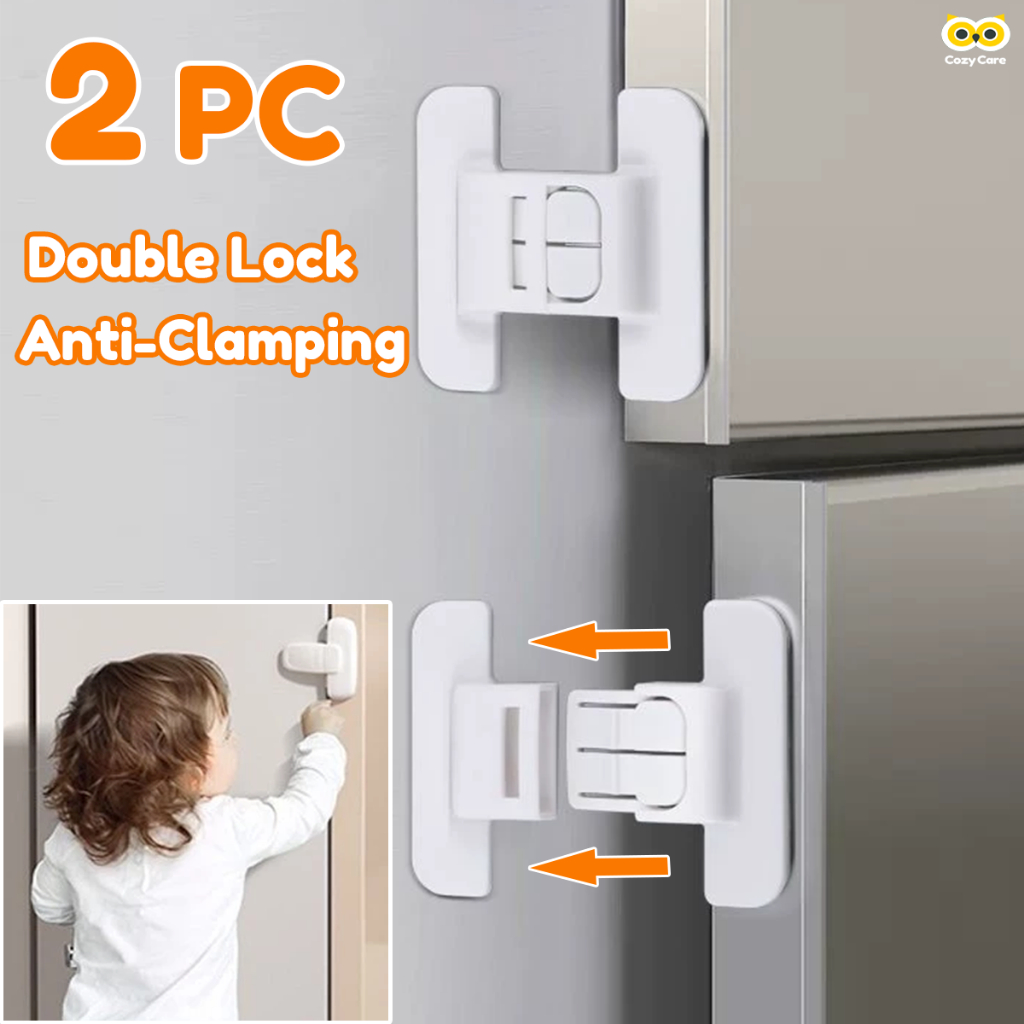 Baby Safety Refrigerator Lock Childproof Anti-Clamp Fridge Lock for Ref ...