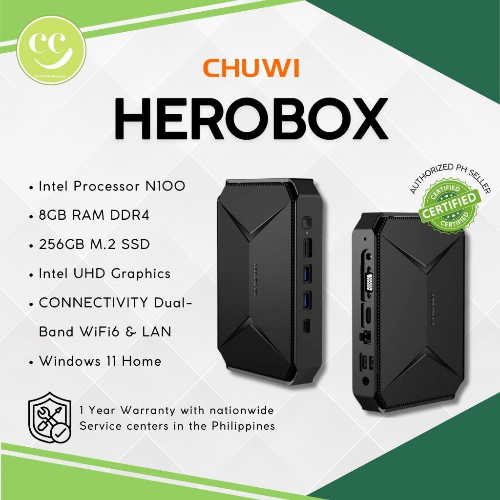 Chuwi Herobox New N100 MiniPc | Shopee Philippines
