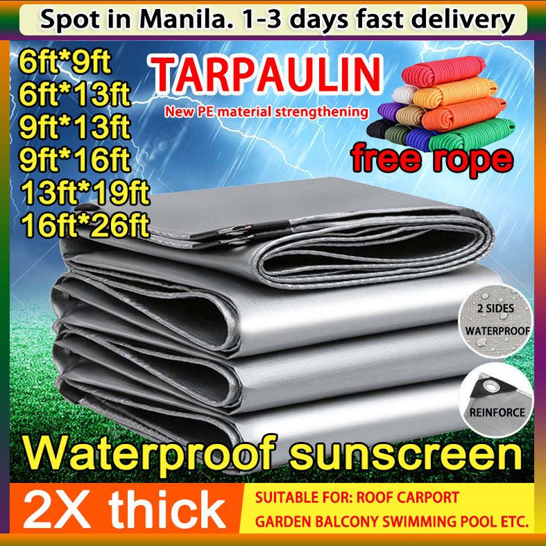 【Free rope】Tarpaulin Roof Rain Proof High Quality Canvas/Tolda Lona ...