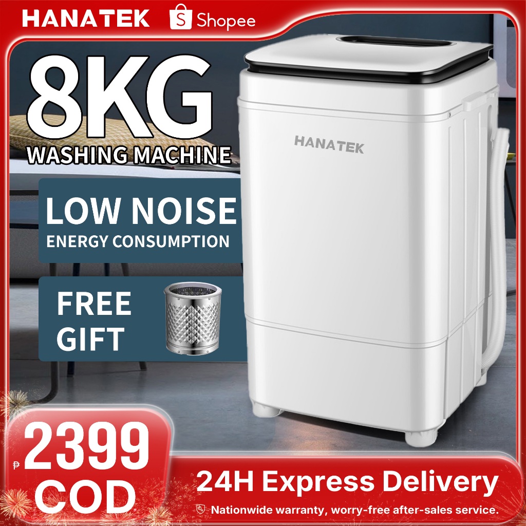 HANATEK Washing Machine With Dryer Semi-Automatic Electric Mini Washing ...