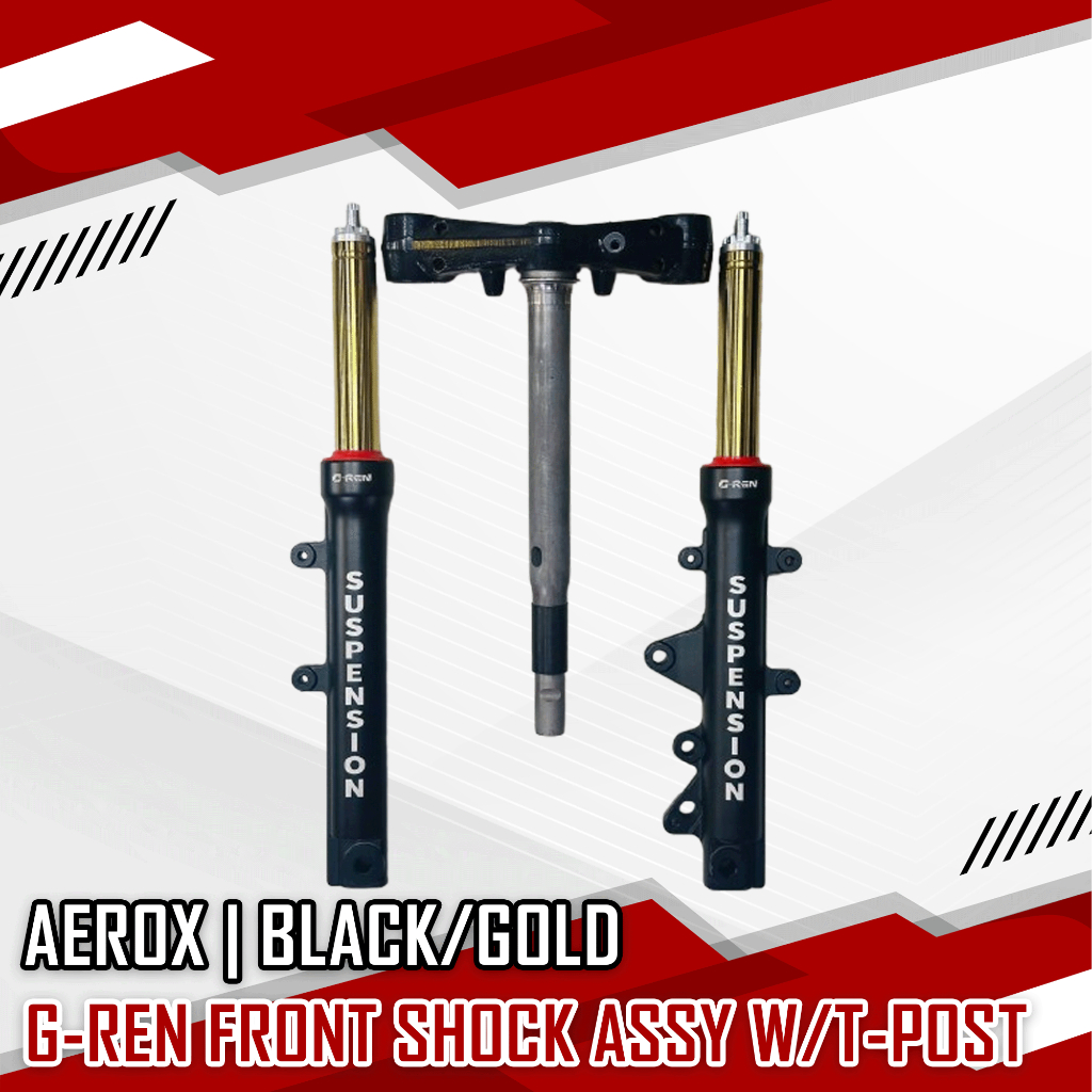 G-REN FRONT SHOCK ASSY WITH T-POST FOR AEROX / SNIPER 150 | Shopee ...