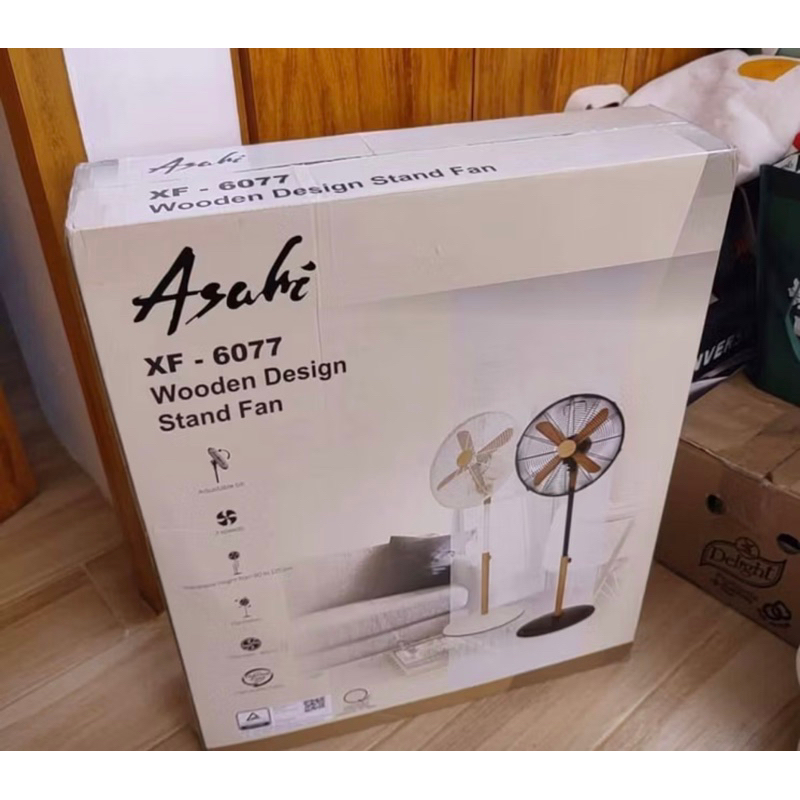 brand new Asahi wooden stand fan | Shopee Philippines