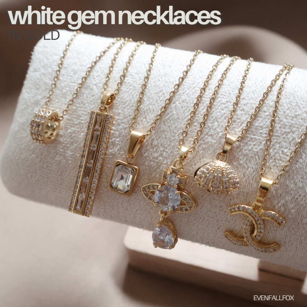 𝐖𝐇𝐈𝐓𝐄 𝐆𝐄𝐌𝐒 𝐍𝐄𝐂𝐊𝐋𝐀𝐂𝐄𝐒 Classy Elegant Gems Diamonds Kawaii, Hearts ...
