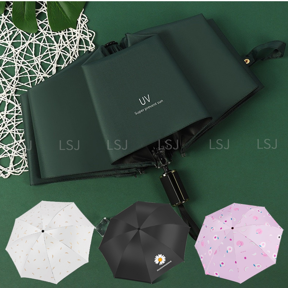 Bear/UV/feather Sunscreen High-end Umbrella（manual） | Shopee Philippines