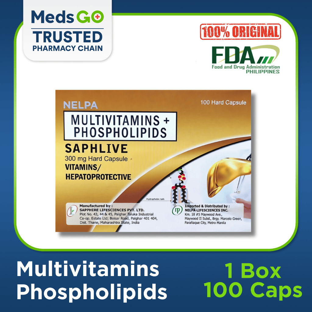 Multivitamins + Phospholipids 300mg - 1 Box (SAPHLIVE, SN-PHOS ...