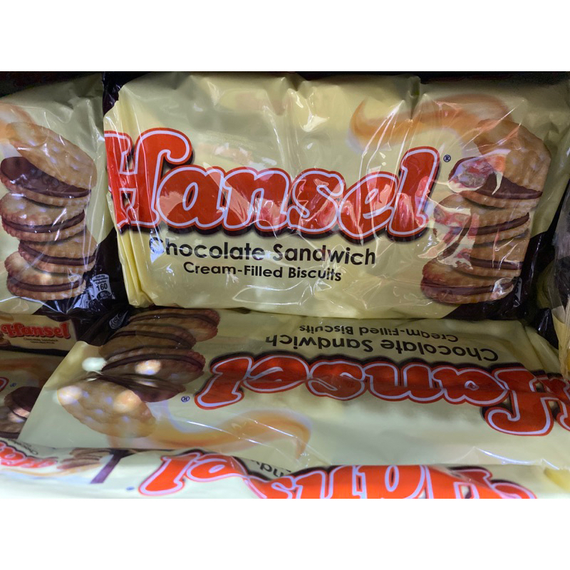 Hansel chocolate sandwich cream-filled biscuits 31gramsx10's | Shopee ...
