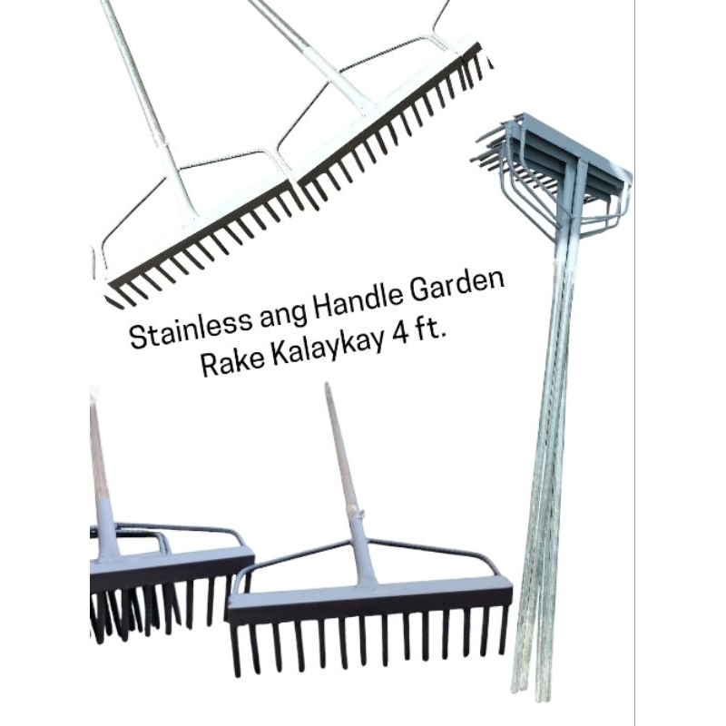 Kalaykay/Garden Rake Heavy Duty 4 ft with 14 teeth | Shopee Philippines