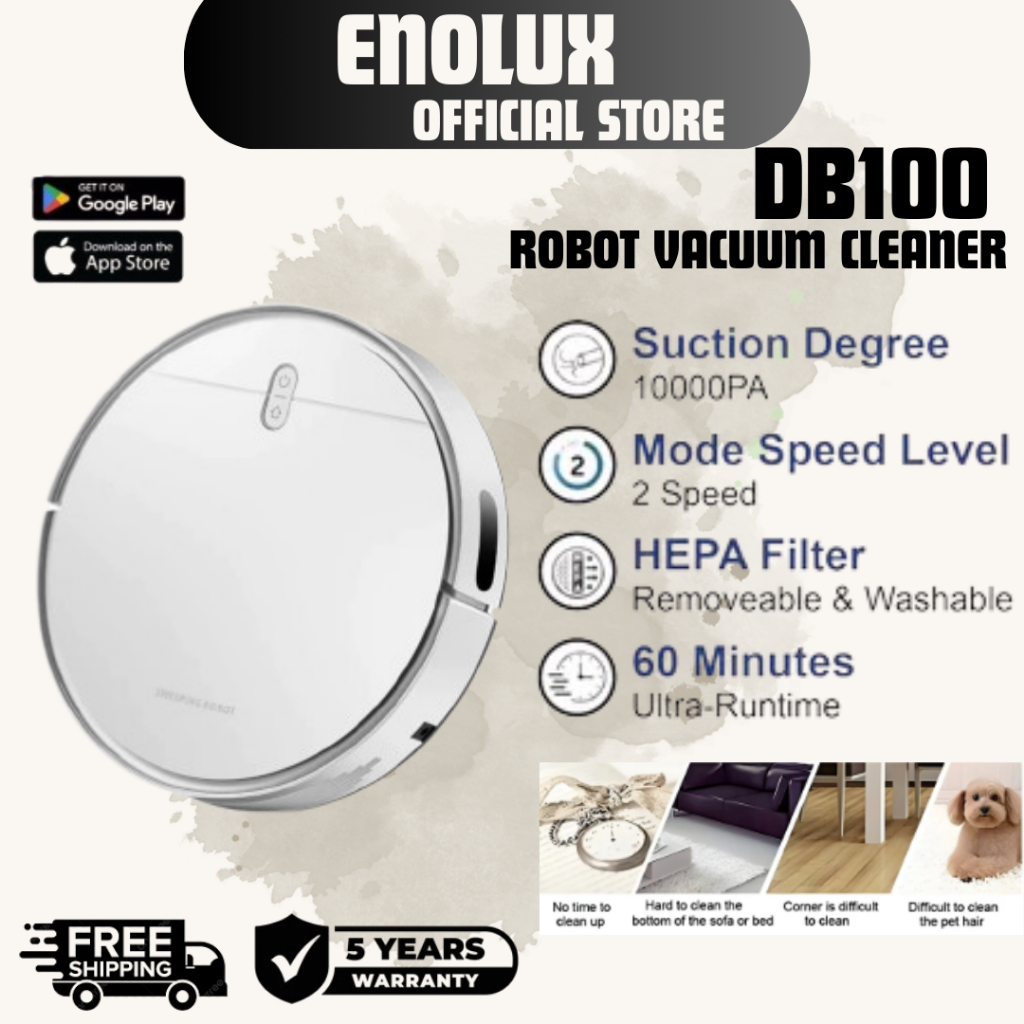 Enolux DB100 Floor Map Cleaning Intelligent Pilisos Automatic Sweeping ...