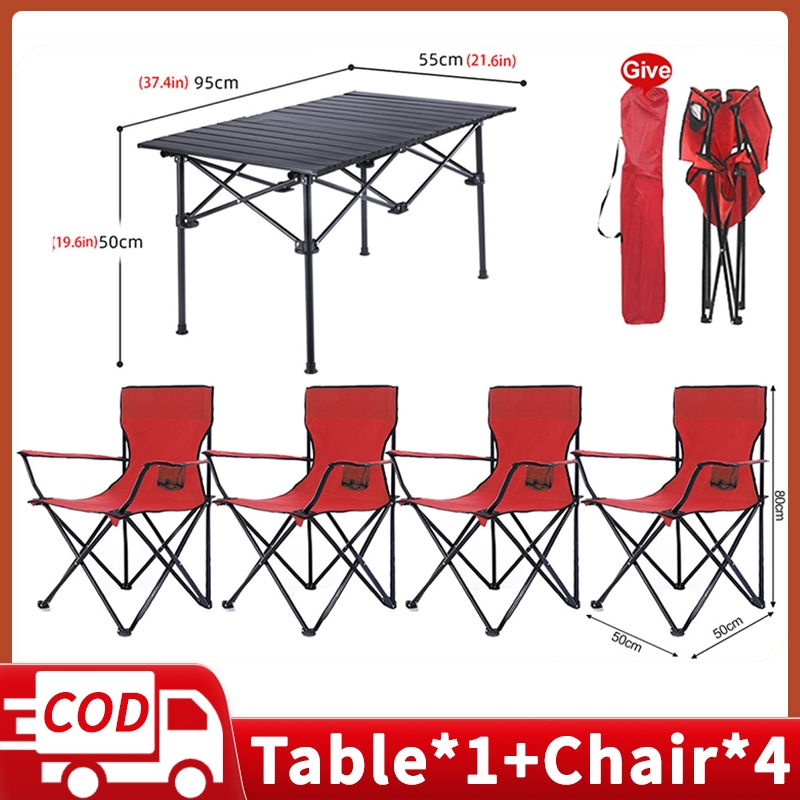 Camping Chair and Table Set Camping Folding Chair Camping Equipment ...