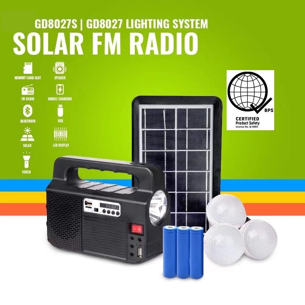 COD GDPLUS GD-8017AM GD-8020 LED Solar Light Lamp System Kit With ...