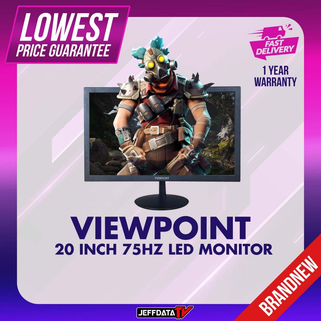 MONITOR VIEWPOINT 24 WIDE LED IPS FRAMELESS MONITOR support VGA HDMI ...