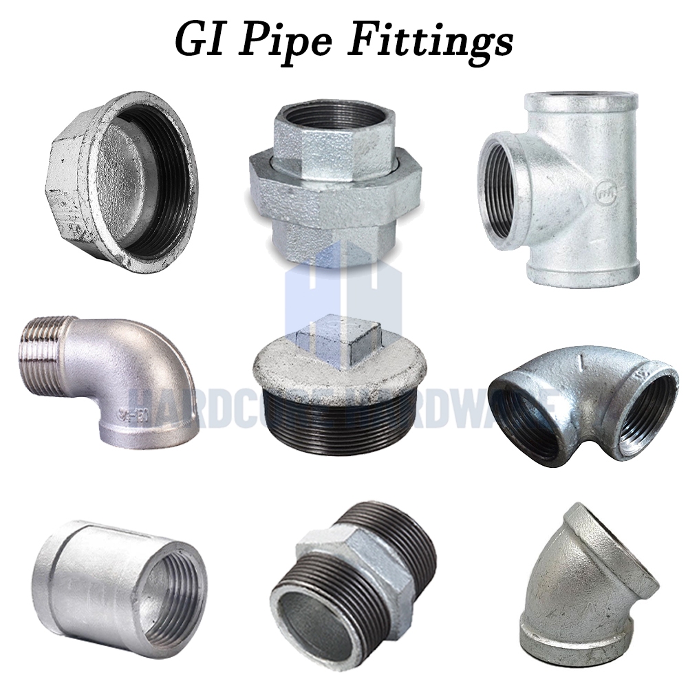 HH Gi Pipe Fittings Galvanized 1/2"，3/4"，1" For Plumbing Work -Nipple ...