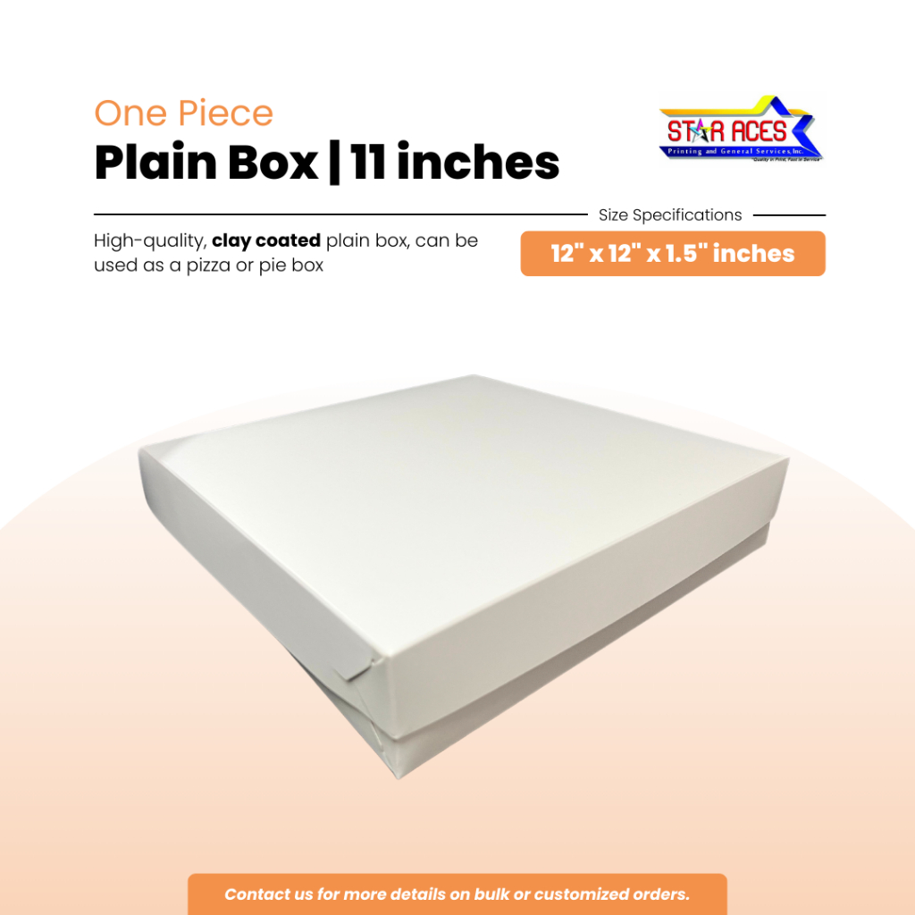Plain Box Size 12 | 12x12x1.5 | (Inch) Pizza Pie Box | Shopee Philippines