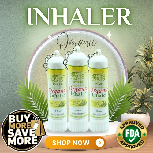 IYASU Organic Inhaler with Relaxing Effect for COLD & SINUS | Shopee ...