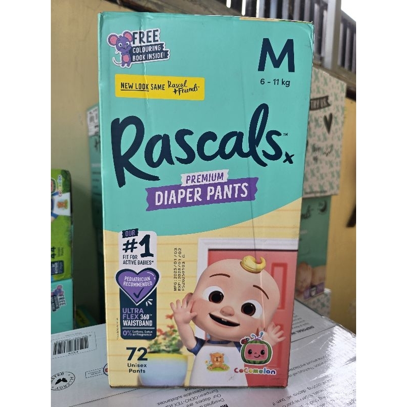**NEW 72pcs Rascal + Friends Premium Diaper Pants Medium Cocomelon ...