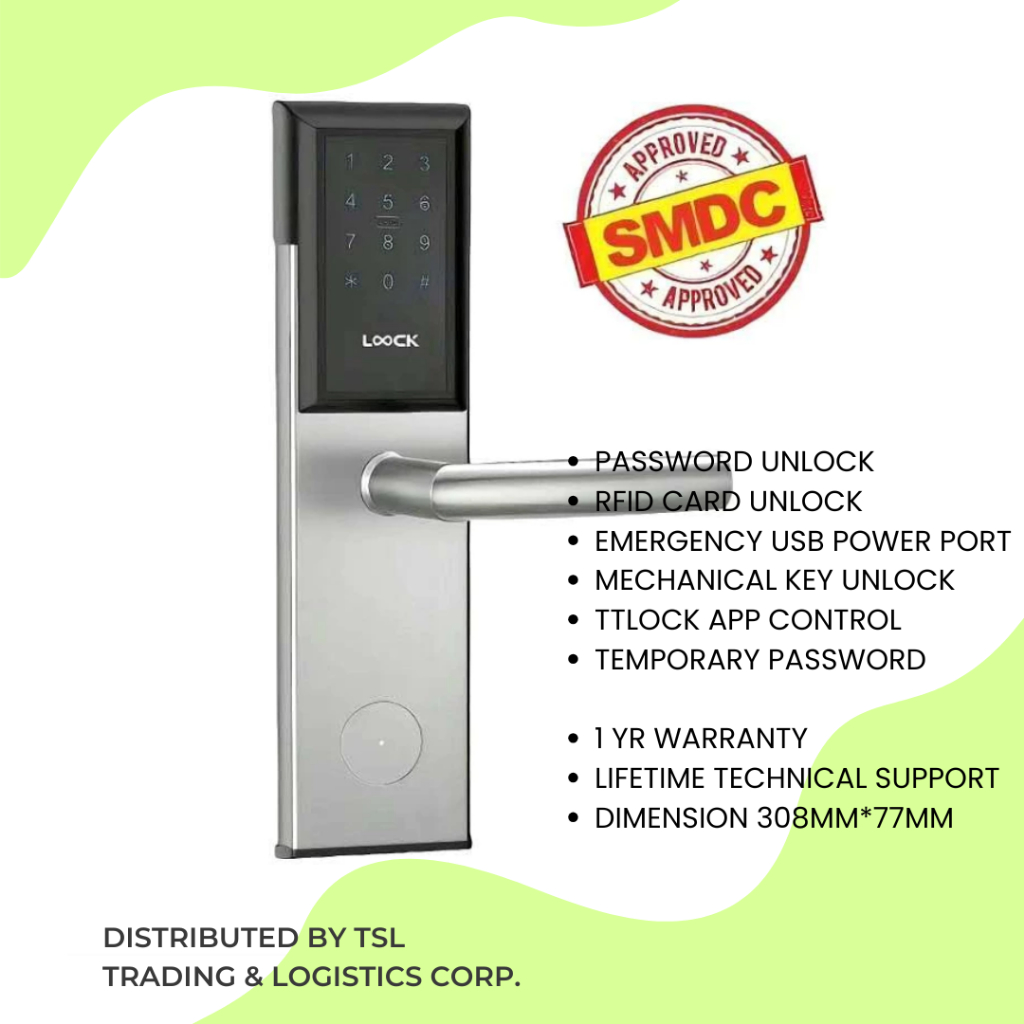 Smart Door Lock SMDC Apartment Smart Door Know Stainless Steel Door ...