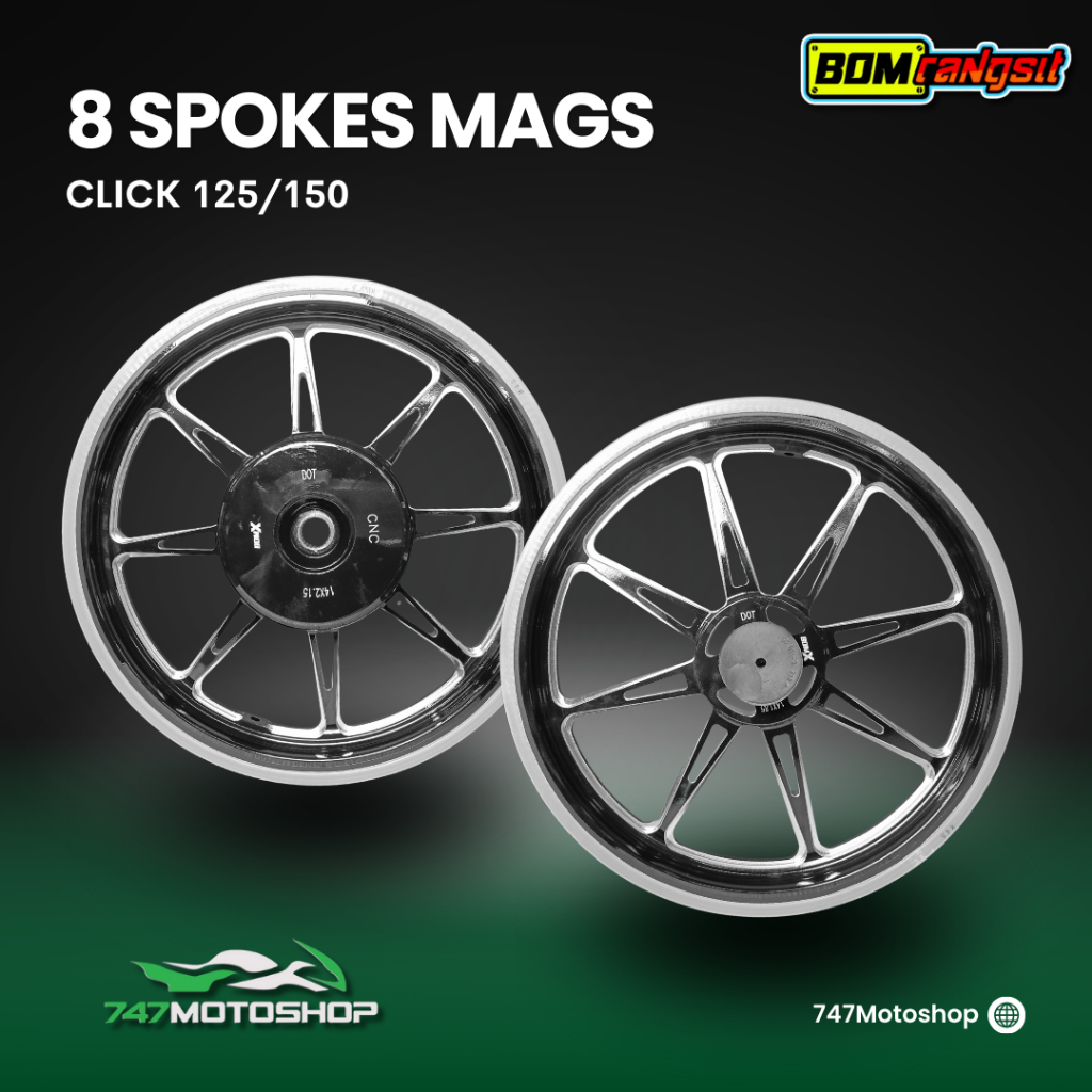 BOM RANGSIT ALLOY MAGS CLICK 125/150 | Shopee Philippines