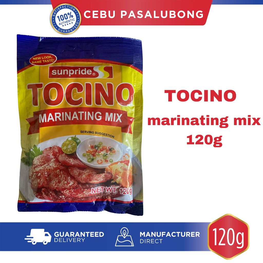 Tocino Marinating Mix 120g, 60g, 1kg, Cebu Sunpride Tocino Marinating Mix, Sunpride marinating ...