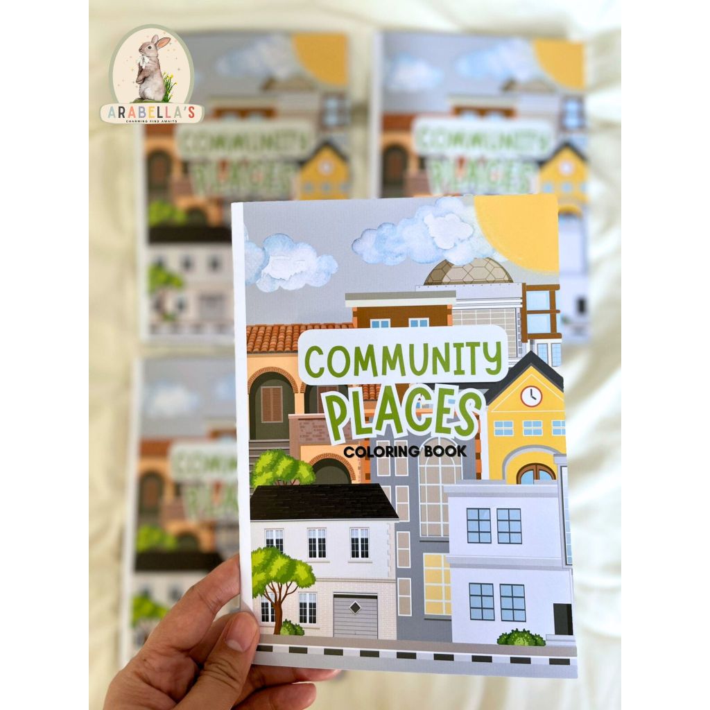 Community Places Coloring Book for Kids – Fun & Educational Activity ...