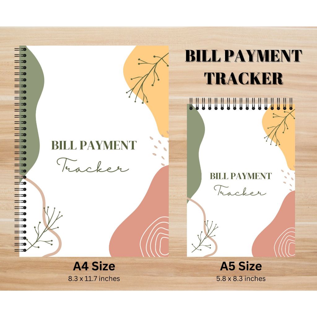 BILL PAYMENT TRACKER • Laminated Cover • 140 pages • 70 leaves • A5 ...