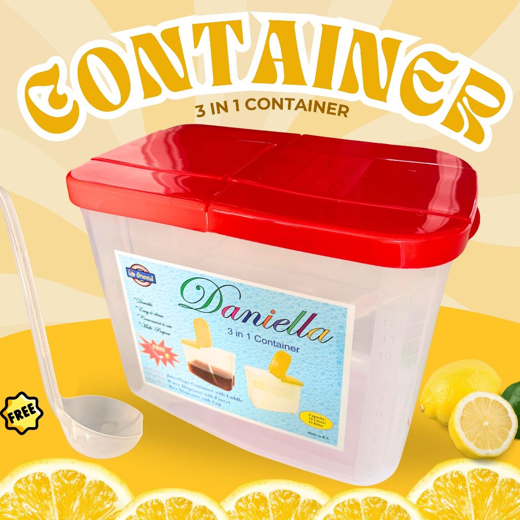 iPlastic. 15 Liters Juice Container pitcher 3 in 1 with laddle Oriental ...