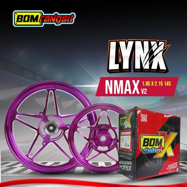 Bom Rangsit BomX Lynx Cnc Mags NmaxV1/V2 2020 Star Mags 14s 5 Spokes ...