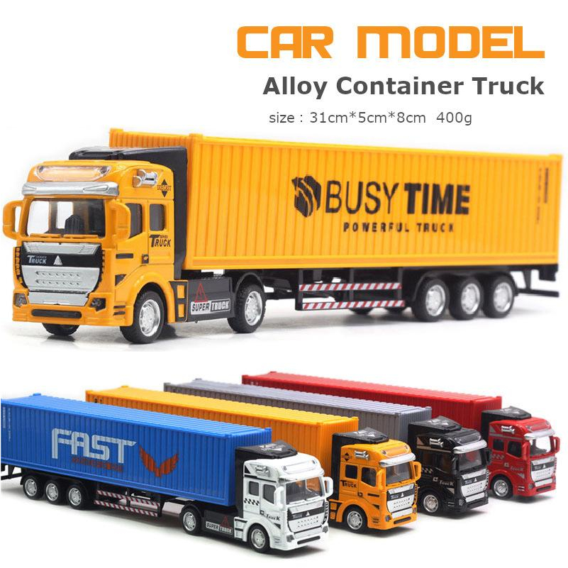 Children's toy alloy container transport large truck container truck ...