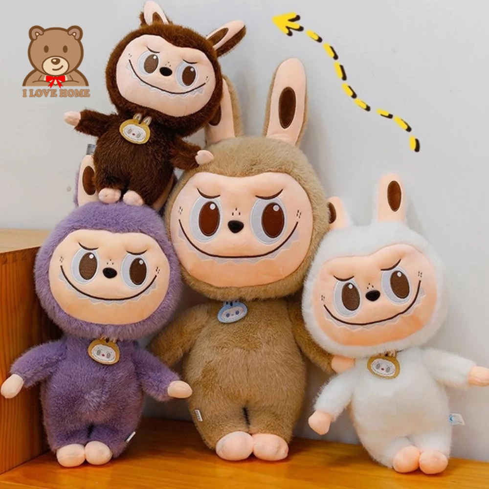 Labubu Doll Big Cute Labubu Plushine Soft Patung Labubu Cartoon Labubu ...