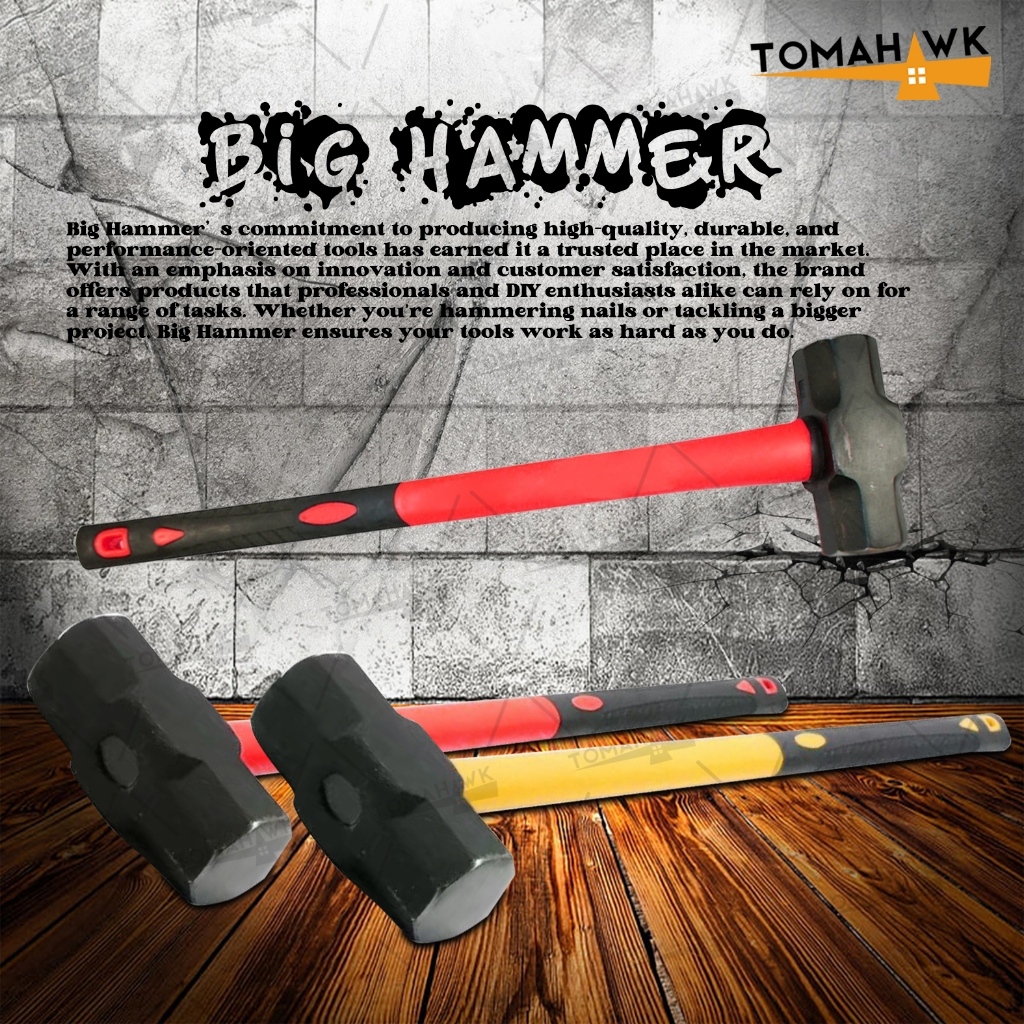 TOMAHAWK BIG HAMMER SLEDGE HAMMER FITNESS WORKOUT CORE FUNCTIONAL ...
