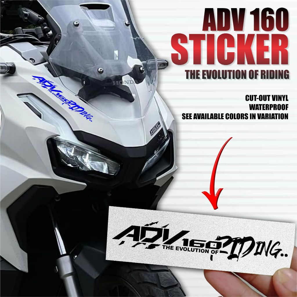 Honda ADV 160 Sticker - Waterproof Cut out Vinyl Sticker for Motorcycle ...