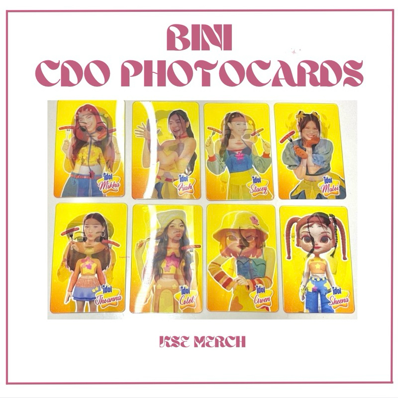[OFFICIAL] BINI CDO ENERVON PHOTOCARDS | Shopee Philippines
