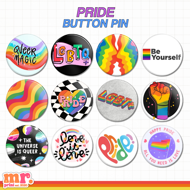 PRIDE BUTTON PRIDE LOVE WINS LGBTQIA BUTTON PIN | Shopee Philippines