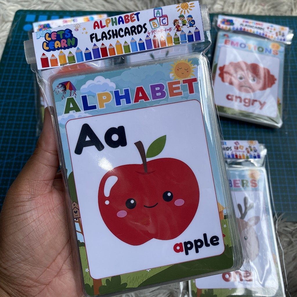 ABC FLASH CARDS Baby Montessori Preschool English Learning Educational ...