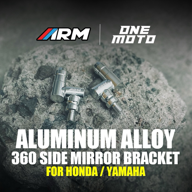 ARM 360 SIDE MIRROR BRACKET (YAMAHA units / HONDA units ) | Shopee ...