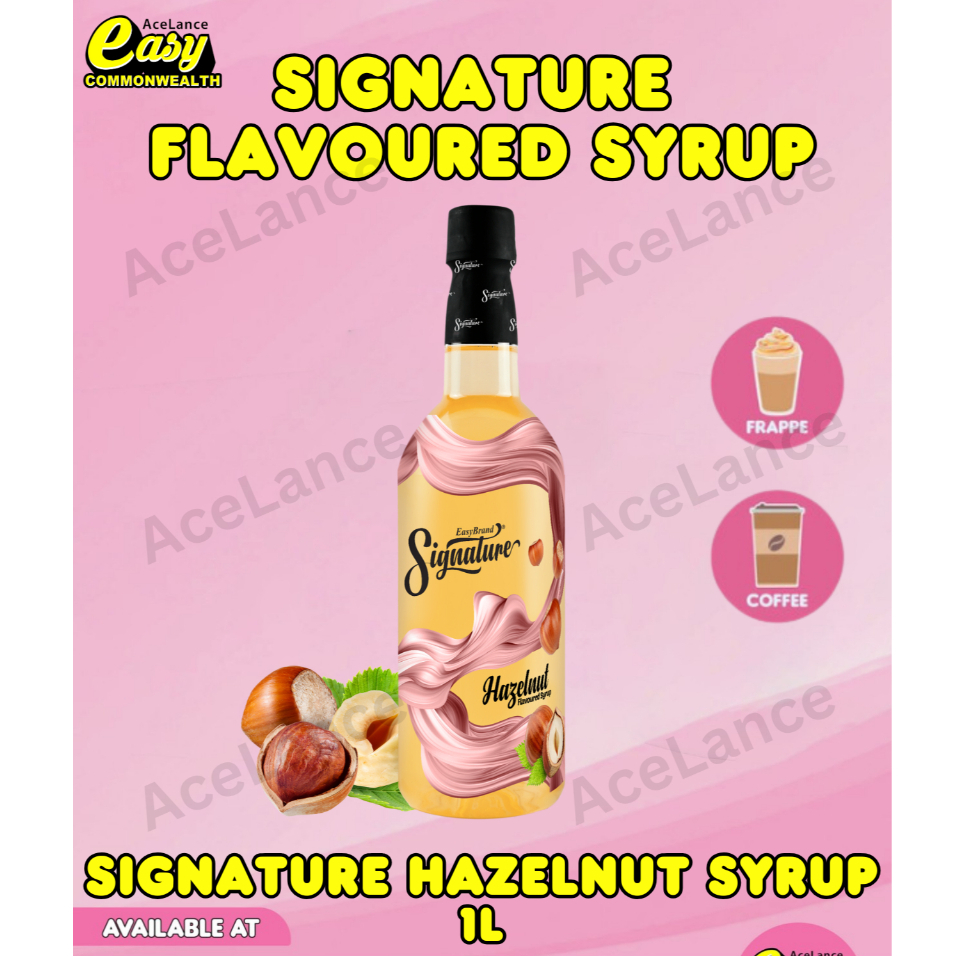 EASY SIGNATURE - Hazelnut Syrup 1L | Shopee Philippines