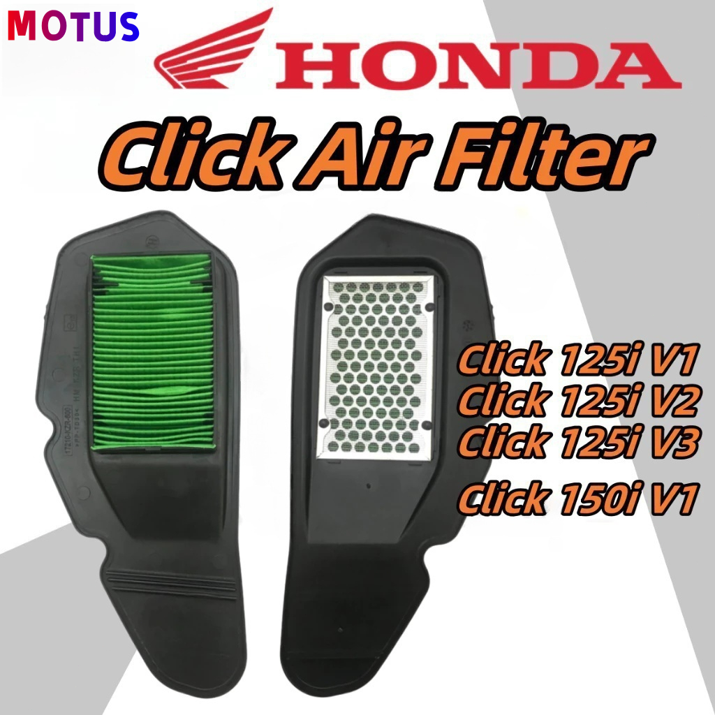 HONDA Click Air Filter Comp Air Cleaner Element Comp High Air Flow Click 125i v1 v2 v3 & 150i V1 ...