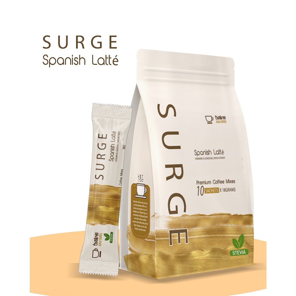 SURGE Spanish Latte Premium FIBER Coffee with L-Carnitine Alpha lipoic ...