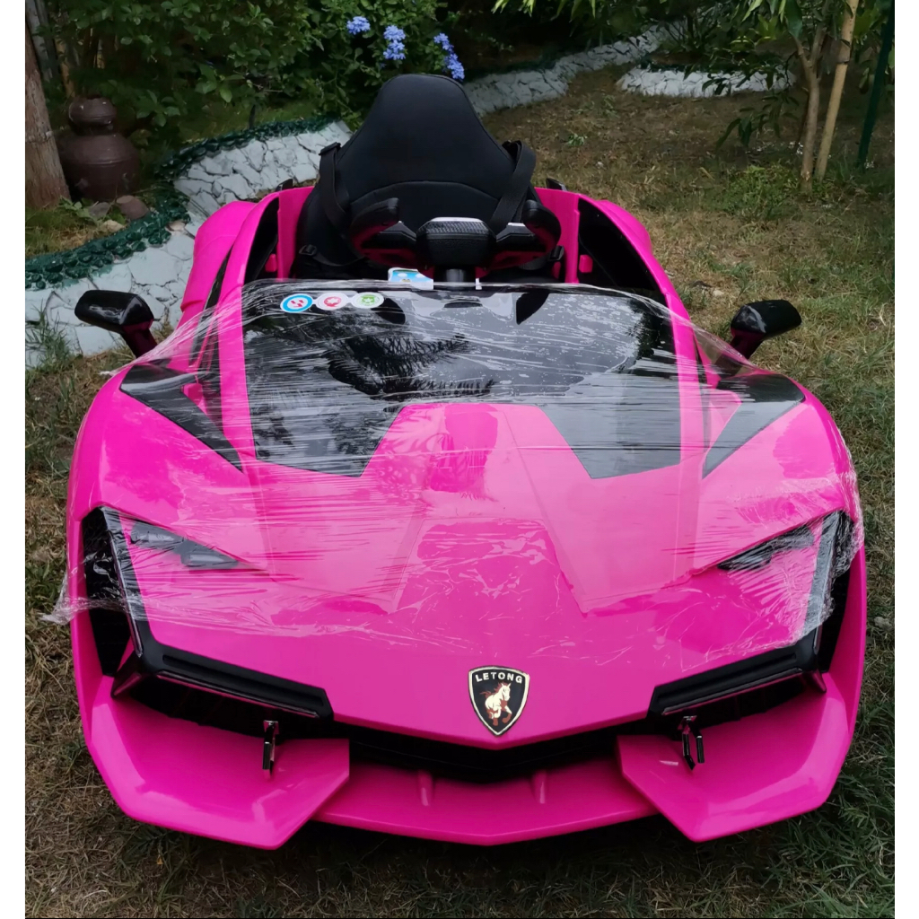 Lamborghini Pink Battery Powered Kids/Children Rechargeable Electric ...