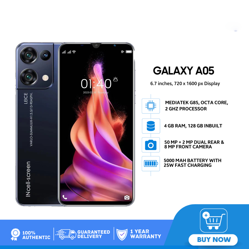 Bestseller CellPhone GALAXY A05 Original Android Phone 5800mAh Large ...