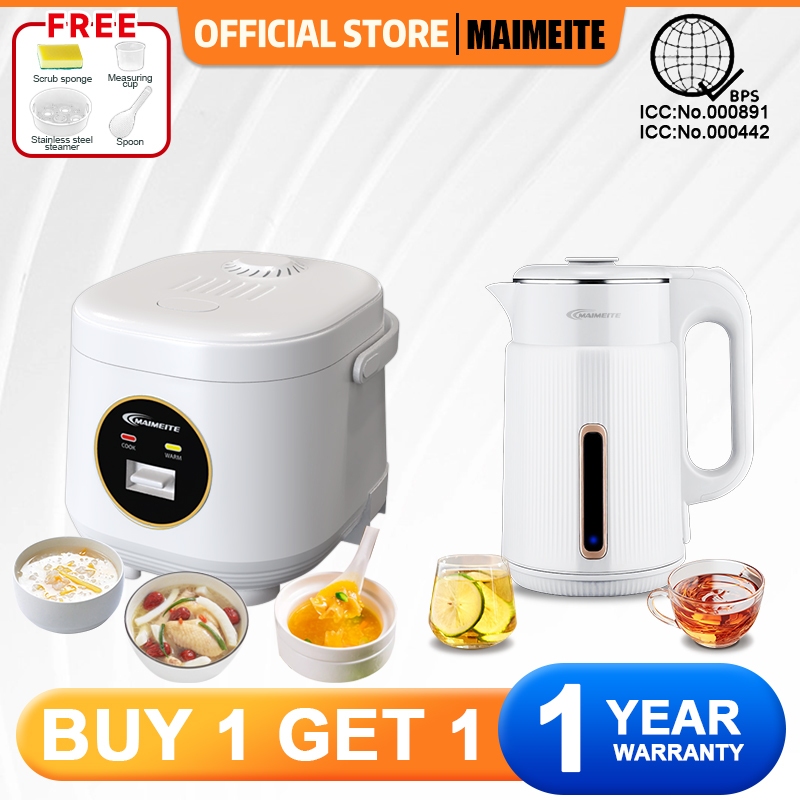 Maimeite 2L Mini Rice Cooker Household Multi-Function With Steamer ...
