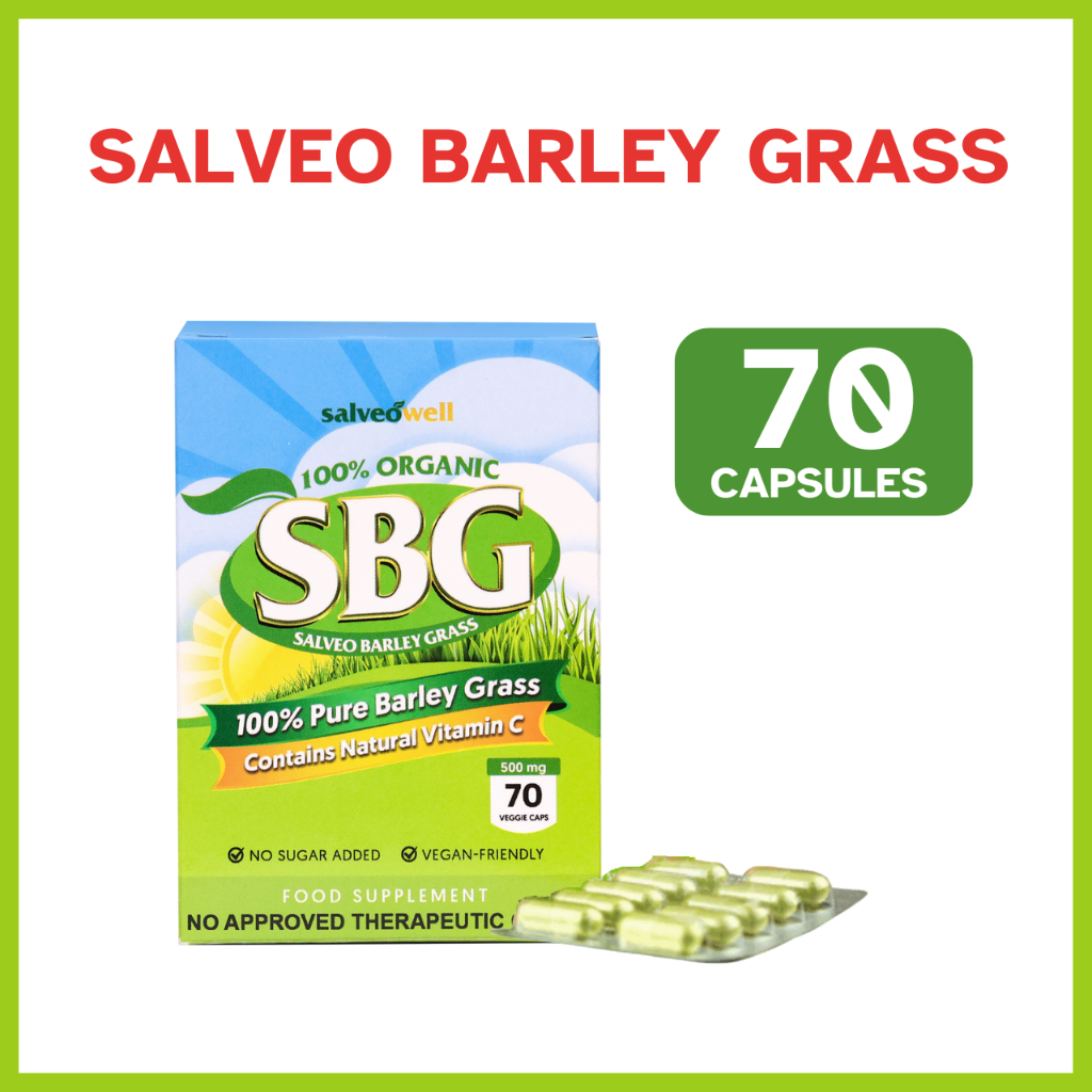 SALVEO BARLEY GRASS SBG Capsules (70 Veggie Capsules x 500mg) | Shopee ...