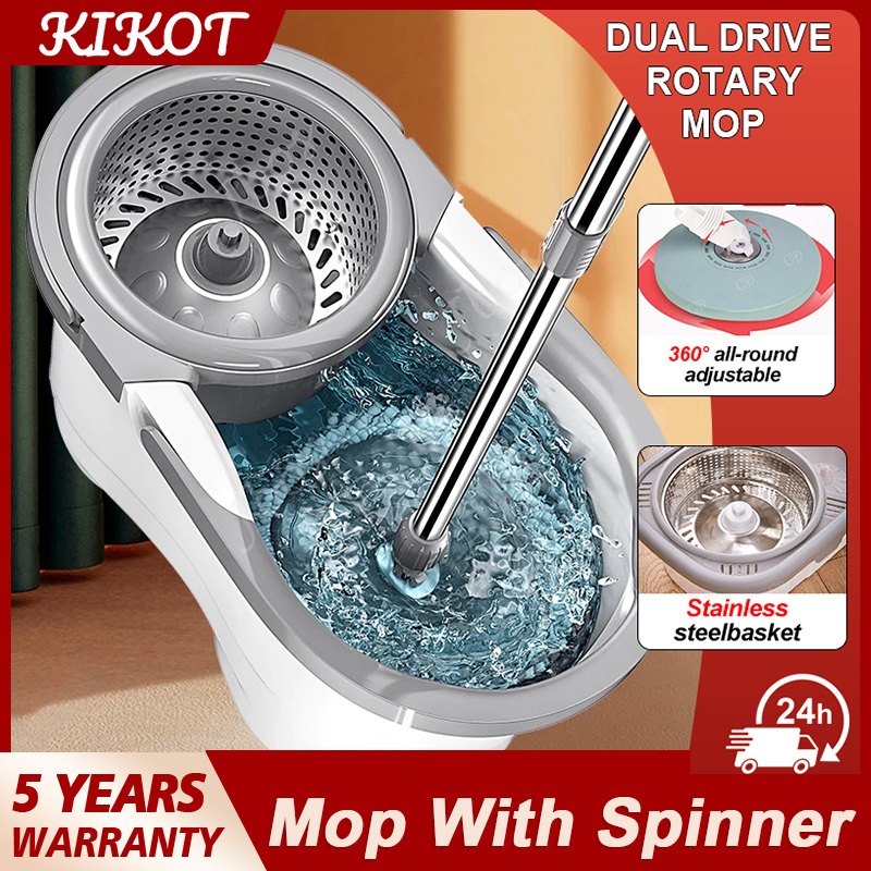 KIKOT 360 Mop With Spinner Map For Floor Map For Floor Cleaning Tornado ...